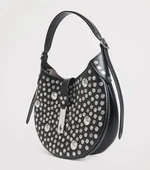 Polo Ralph Lauren Leather Studded Polo Id Shoulder Bag