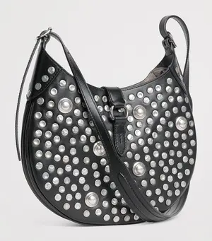 Polo Ralph Lauren Leather Studded Shoulder Bag