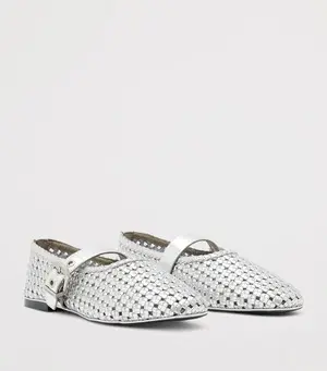 ALLSAINTS Woven Leather Sabine Ballet Flats