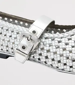 ALLSAINTS Woven Leather Sabine Ballet Flats