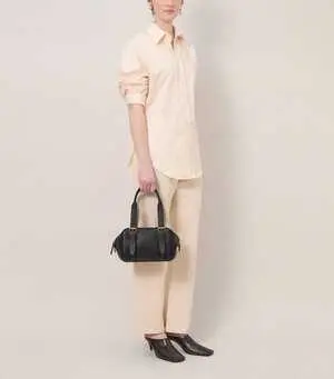 Mulberry Small Leather Boston Shoulder Bag - Black
