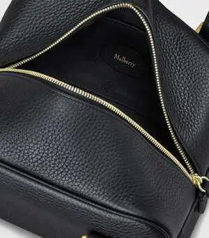 Mulberry Small Leather Boston Shoulder Bag - Black