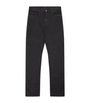 Canali Stretch Cotton-cashmere Straight Jeans