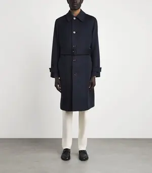 LARDINI Cashmere Belted Overcoat