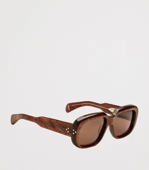 JACQUES MARIE MAGE Kobo Rectangle Sunglasses