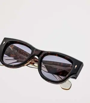 JACQUES MARIE MAGE Tortoiseshell Chelsea Panto Sunglasses