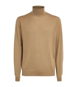 LARDINI Virgin Wool Rollneck Sweater