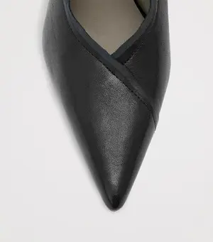 ALLSAINTS Vera Leather Pointed Toe Stiletto Pumps