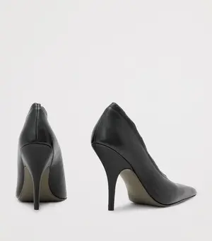 ALLSAINTS Vera Leather Pointed Toe Stiletto Pumps