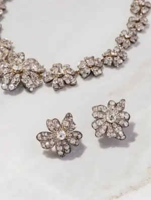 Estate Georgian Era Diamond Floral Suite