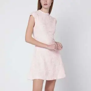 ROTATE BY BIRGER CHRISTENSEN Short Floral Mesh Dress