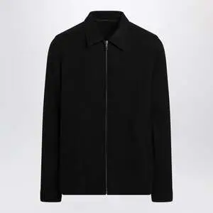 Rick Owens Wool Zip-up Jacket - Black