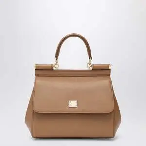 Dolce & Gabbana Medium Caramel Sicily Hand Bag - Brown