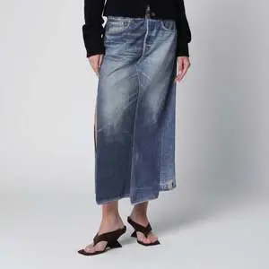 Our Legacy Craft Midi Denim Skirt - Blue