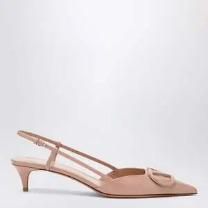 Valentino Garavani Vlogo Signature Patent Leather Slingback Pumps - Pink