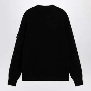 Stone Island Wool Crewneck Sweater - Black