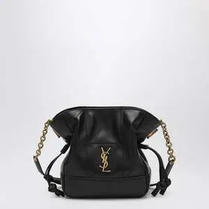 Saint Laurent Jamie Mini Shoulder Pouch In Lambskin Leather - Black