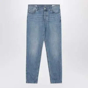Brunello Cucinelli Traditional Fit Five-pocket Jeans In Light Denim - Blue