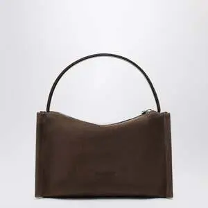JW Anderson Small Loafer Bag In Suede Leather - Brown