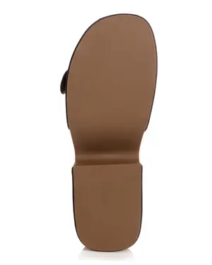 Zimmermann Leather Clog Slide Sandals With Gold-tone Studs