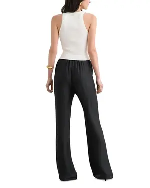 TOCCIN Nela Flared Pull On Pants - Jet