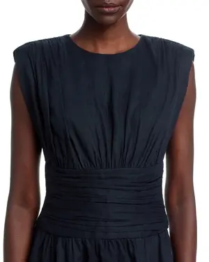 TOCCIN Eloise Ruched Mini Dress