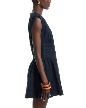 TOCCIN Eloise Ruched Mini Dress