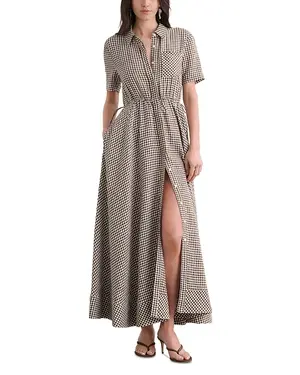 TOCCIN Maggie Linen Shirt Dress - Cocoa
