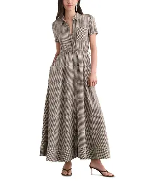 TOCCIN Maggie Linen Shirt Dress