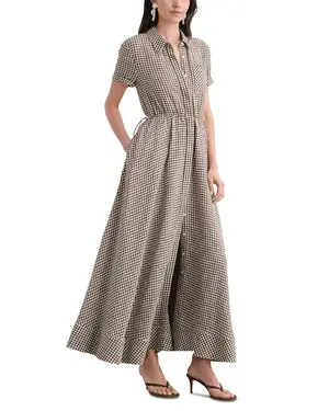 TOCCIN Maggie Linen Shirt Dress