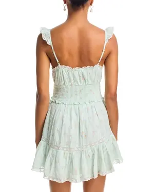 LoveShackFancy Maralina Lace Trim Dress