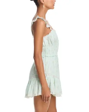 LoveShackFancy Maralina Lace Trim Dress