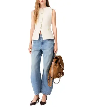 Maje Tweed Waistcoat