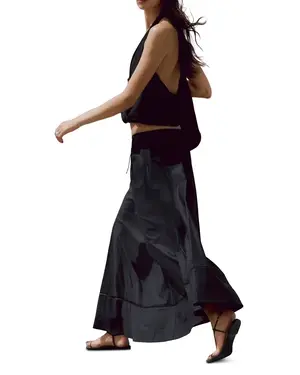 REFORMATION Lois Halter Top - Black