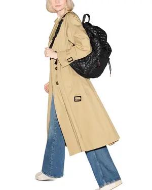 Mz Wallace Quilted Nylon Backpack