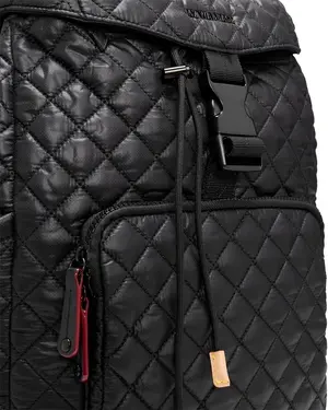 Mz Wallace Quilted Nylon Backpack