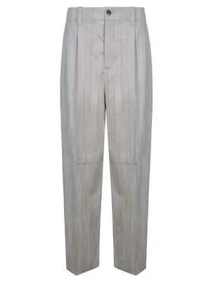 GOLDEN GOOSE Wool Jogging Pants - Grigio