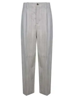 GOLDEN GOOSE Wool Jogging Pants - Grigio