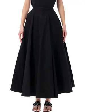 Balenciaga Maxi Skirt With Utility Pockets - Nero