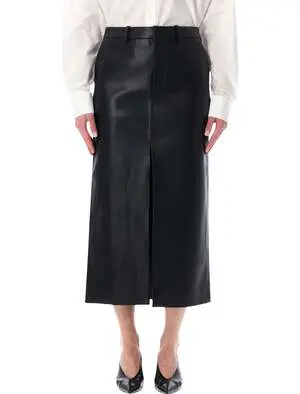 THE FRANKIE SHOP Maandbelle Pencil Midi Skirt - Nero