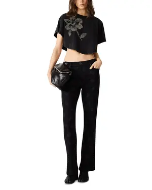 Steve Madden Callum Embellished Knit Top