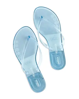 Madewell X Melissa Jelly Thong Sandals Blue