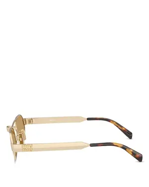 Miu Miu Oval Sunglasses, 52mm