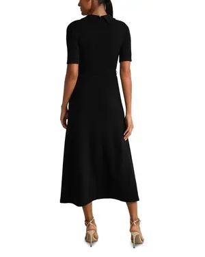 St. John Legacy Crepe Wool Blend Shirt Dress