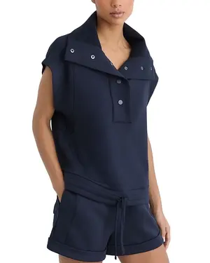REISS Phoebe Sweatshirt Top - Navy