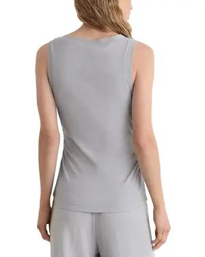 REISS Trinny Sheer Detail Rib Vest