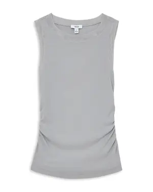 REISS Trinny Sheer Detail Rib Vest