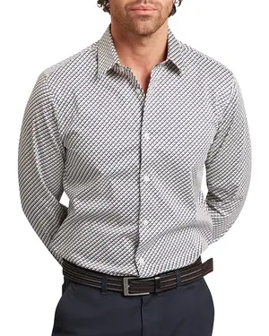 Ted Baker London Grelish Slim Fit Micro Pattern Shirt - Grey
