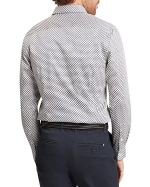 Ted Baker London Grelish Slim Fit Micro Pattern Shirt - Grey