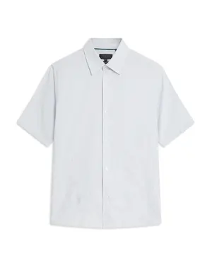 Ted Baker London Josef Relaxed Fit Floral Embroidery Shirt